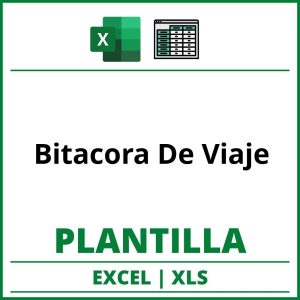 Formato de Bitacora Diaria Excel | XLS