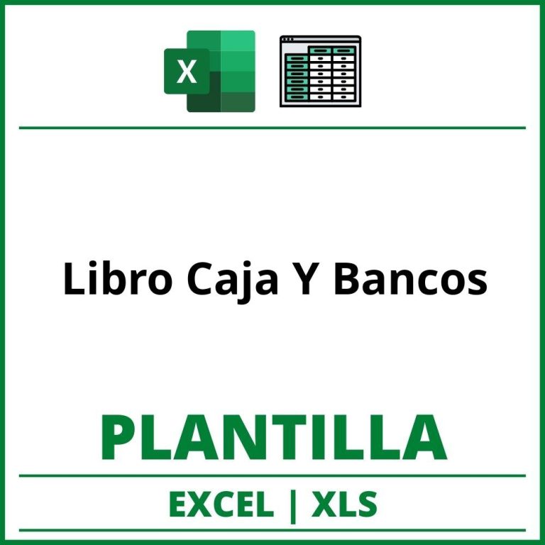 Formato de Caja Y Bancos Excel | XLS